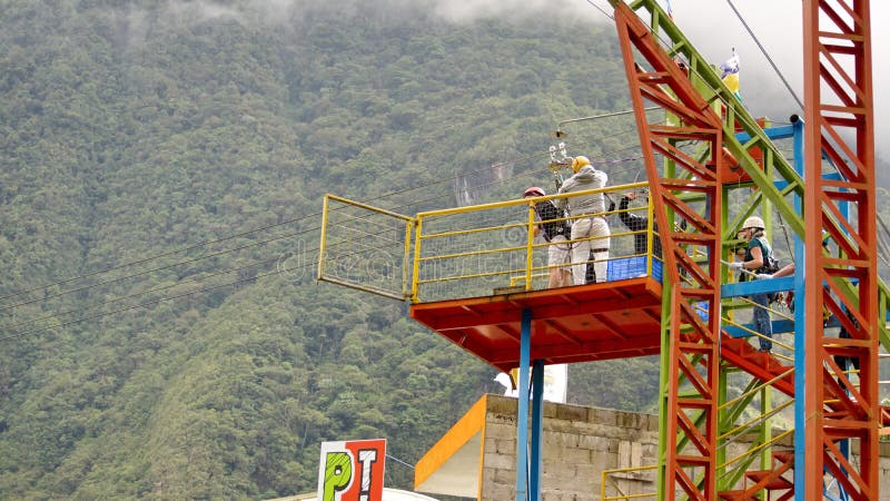 Zip Line Platform stock photo. Image of foefie, archetech - 54742482