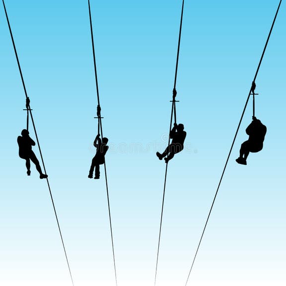 Zipline Stock Illustrations – 729 Zipline Stock Illustrations, Vectors ...
