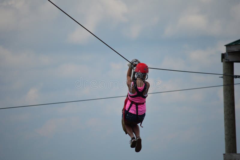 Zip Lining editorial image. Image of cable, rica, costa - 31343920