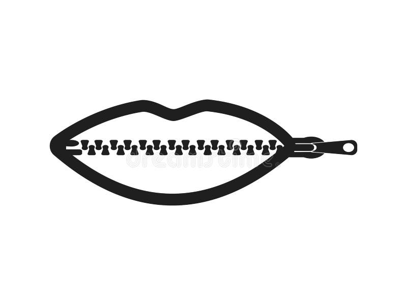 Zipped Lips Clipart Zipped Lips Emoji Icon, Zipped, Lips, Emoji PNG