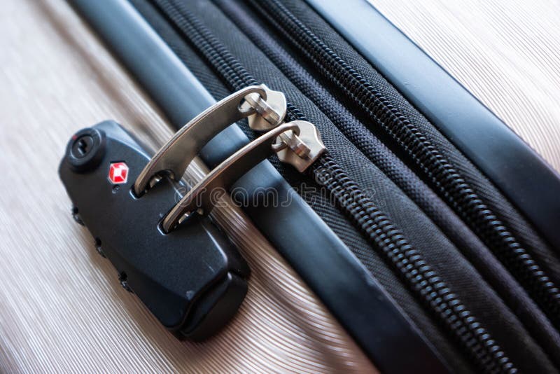 Zip and Lock on the Baggage Editorial Stock Photo - Image of slide ...
