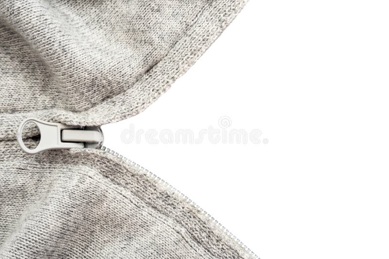 Zip Lock on Clothes with a Place for an Inscription or Logo. Lock with ...