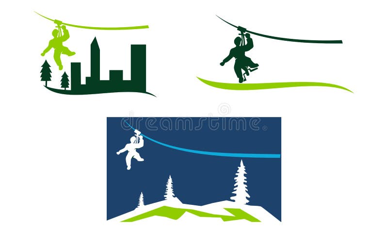 Zip Logo Design Template Set Stock Vector - Illustration of adventure ...