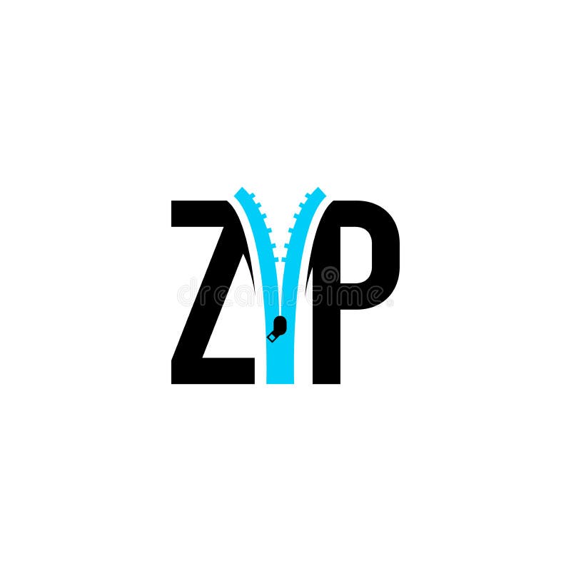 Zip Security Logo Concept Design Stock Illustration - Illustration of ...