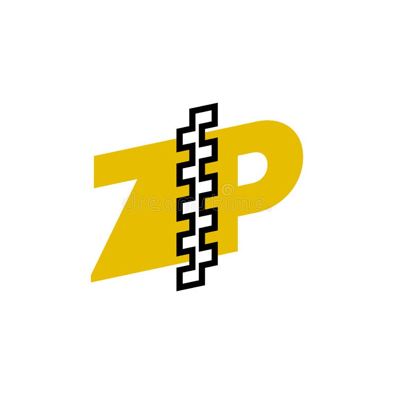Zip Security Logo Concept Design Stock Illustration - Illustration of ...