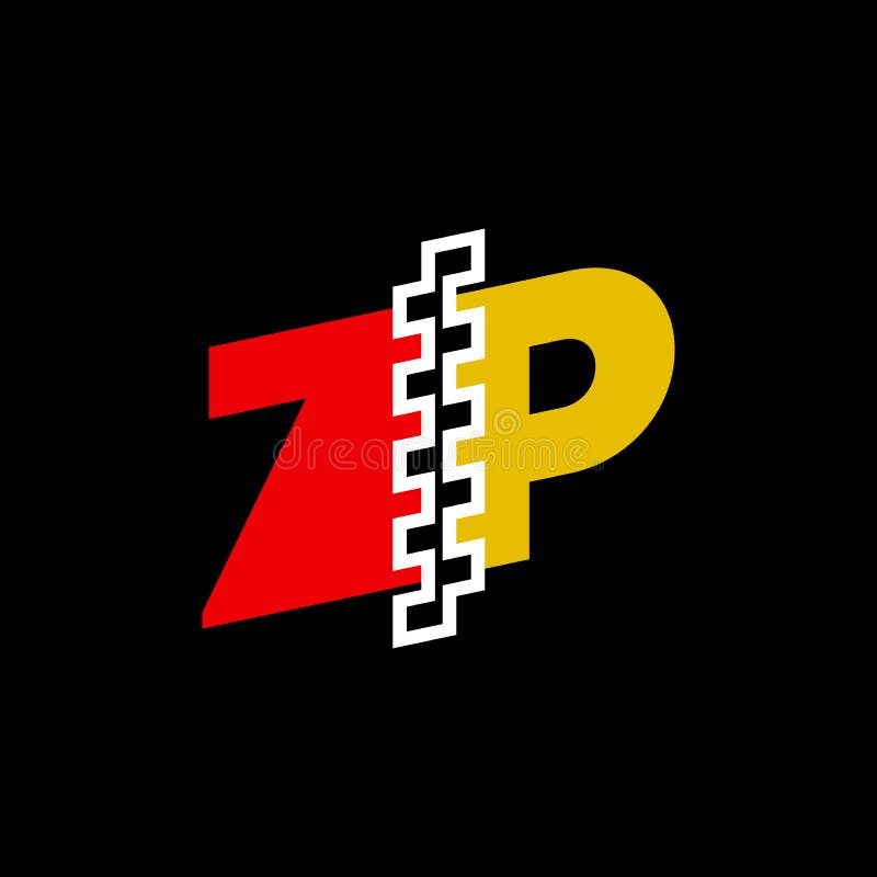 Zip Security Logo Concept Design Stock Illustration - Illustration of ...