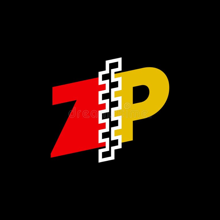 Zip Security Logo Concept Design Stock Illustration - Illustration of ...