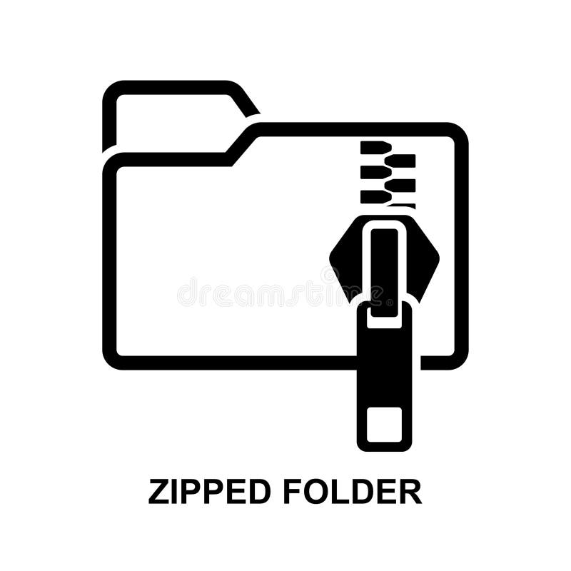 Compress Zip Folder Stock Illustrations – 194 Compress Zip Folder Stock ...