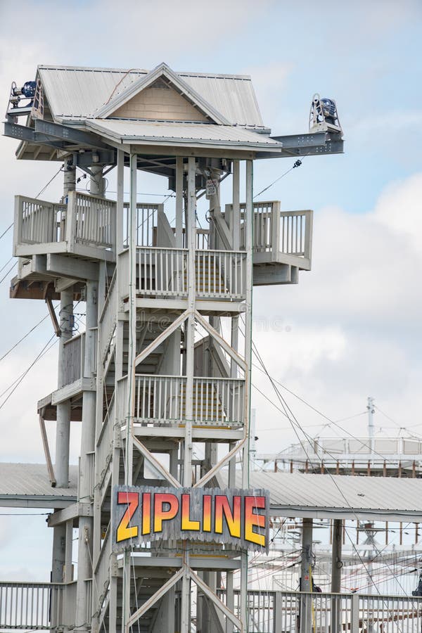 Zipline Adventures Tower in Myrtle Beach SC Editorial Photo - Image of ...
