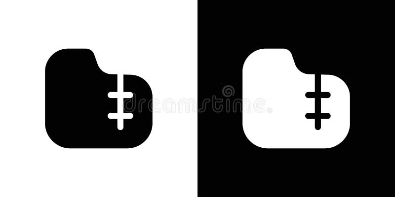 Zipped File Icon Set Vector Illustration Stock Vector - Illustration of ...