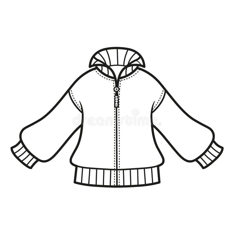 Jacket Girl Boy Coloring Page Stock Illustrations – 34 Jacket Girl Boy ...
