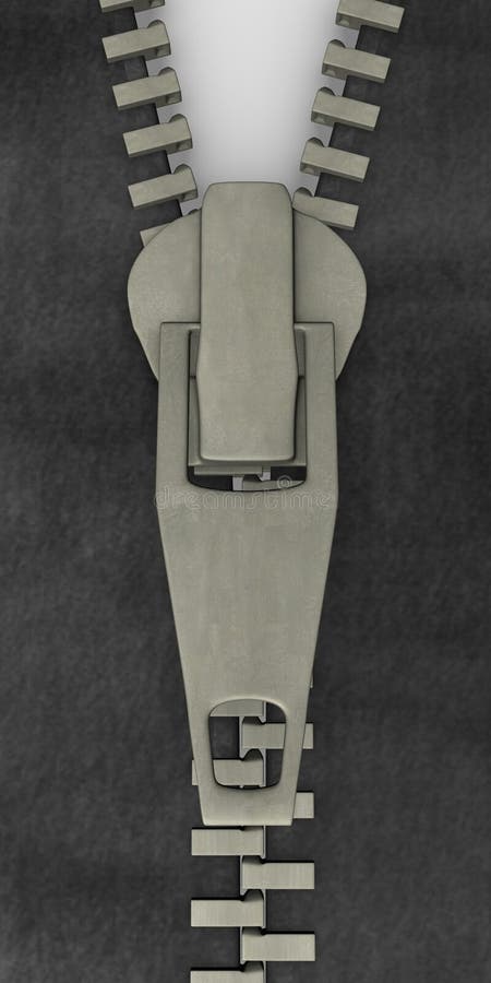 Zipper stock illustration. Illustration of render, slide - 12870592
