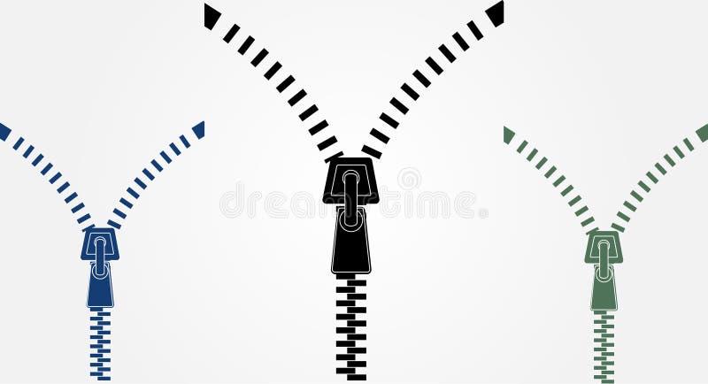 Zipper (top view) stock illustration. Illustration of abstract - 614700