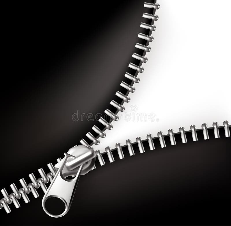 Adjustable Zipper Isolated Zip Stock Vector - Illustration of isolated ...