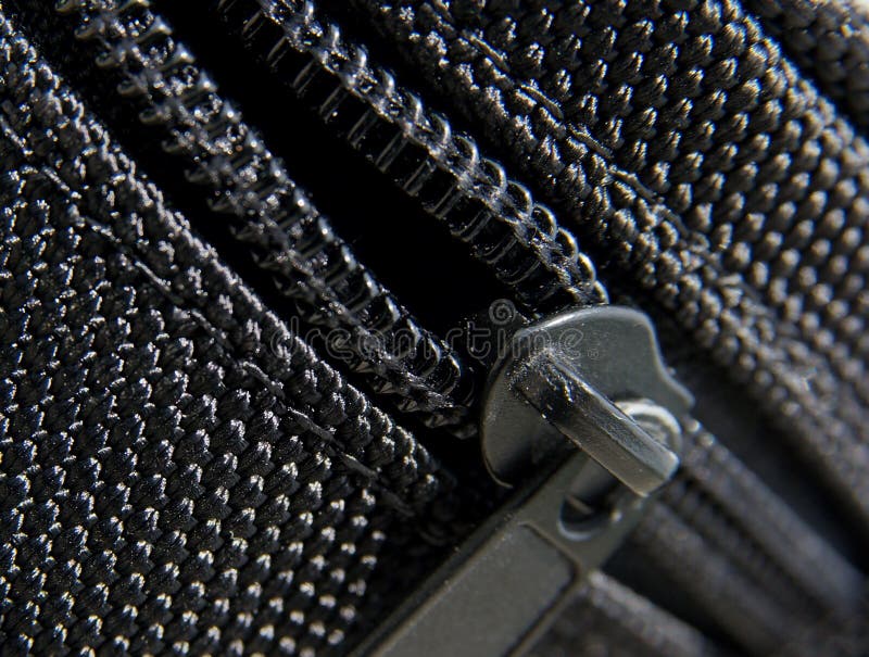 Zipper stock image. Image of black, zipper, detail, metal - 2697755