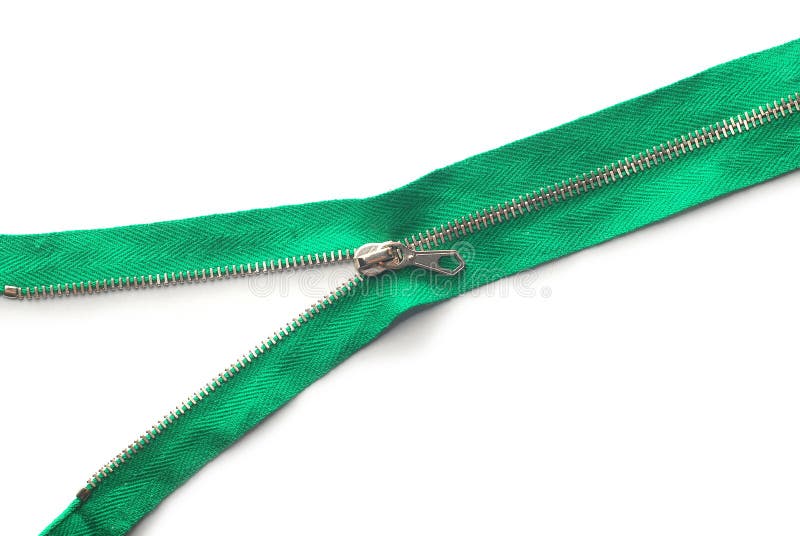 Zipper stock image. Image of open, green, clothing, textile - 27331871