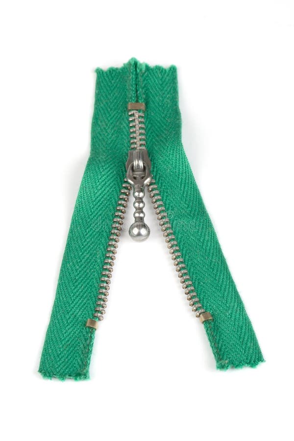 Zipper stock photo. Image of sewing, join, green, cloth - 4068878