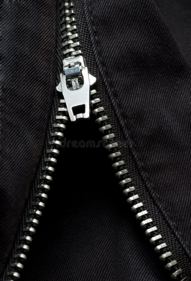 Zipper stock image. Image of cotton, material, macro, zipper - 6922091