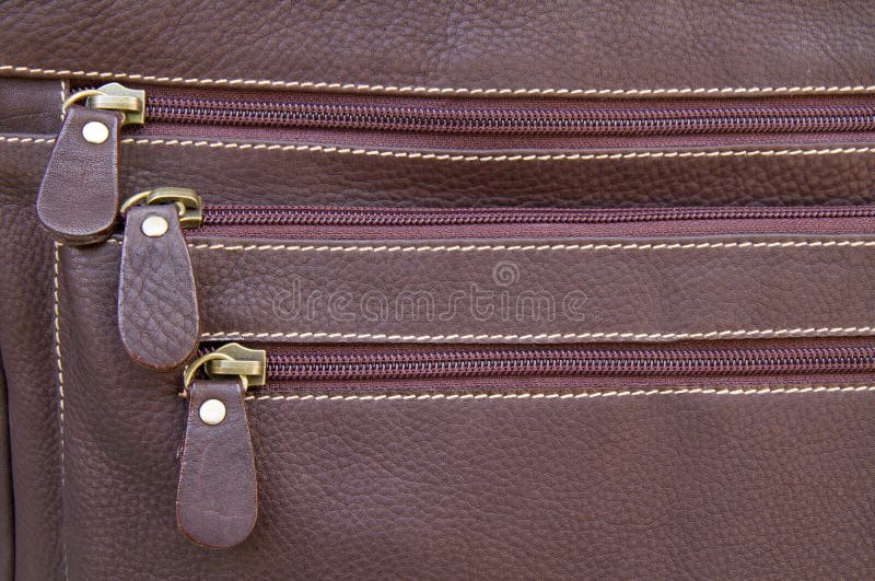 Zipper bag leather stock image. Image of style, accessory - 56626831