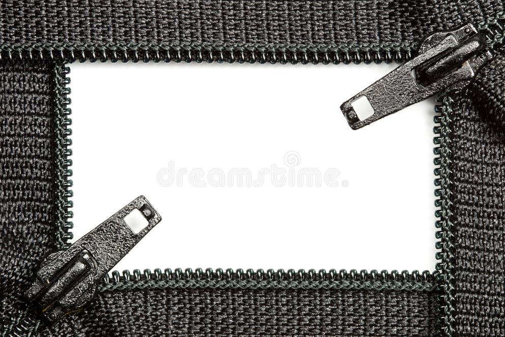 Zipper Border stock photo. Image of creativity, separation - 46321012