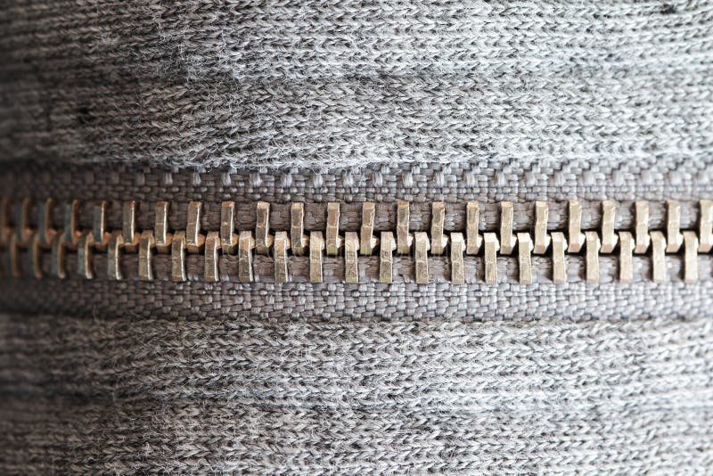 Zipper close-up stock image. Image of design, line, material - 18603943