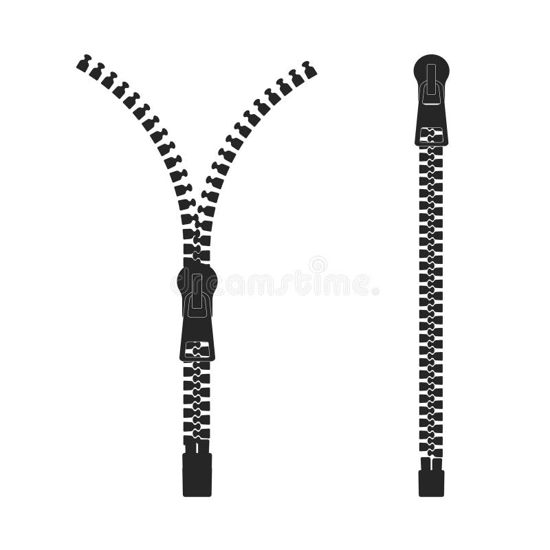 Zipper 3 stock vector. Illustration of tailor, teeth - 292121787