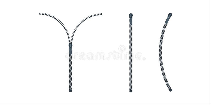 Zipper. Closed and Open Zip Icon Set Stock Illustration - Illustration ... Zipper. Closed and Open Zip Icon Set Stock Illustration - Illustration ...