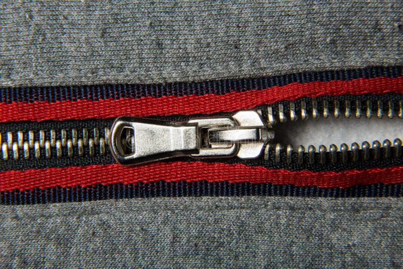 Zipper Closure, Macro Photography Stock Image - Image of clothes, view ...