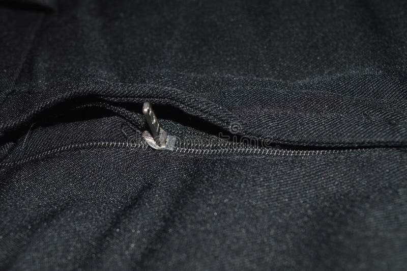 Zipper from Formal Pants for Work Stock Photo - Image of sleeve ...
