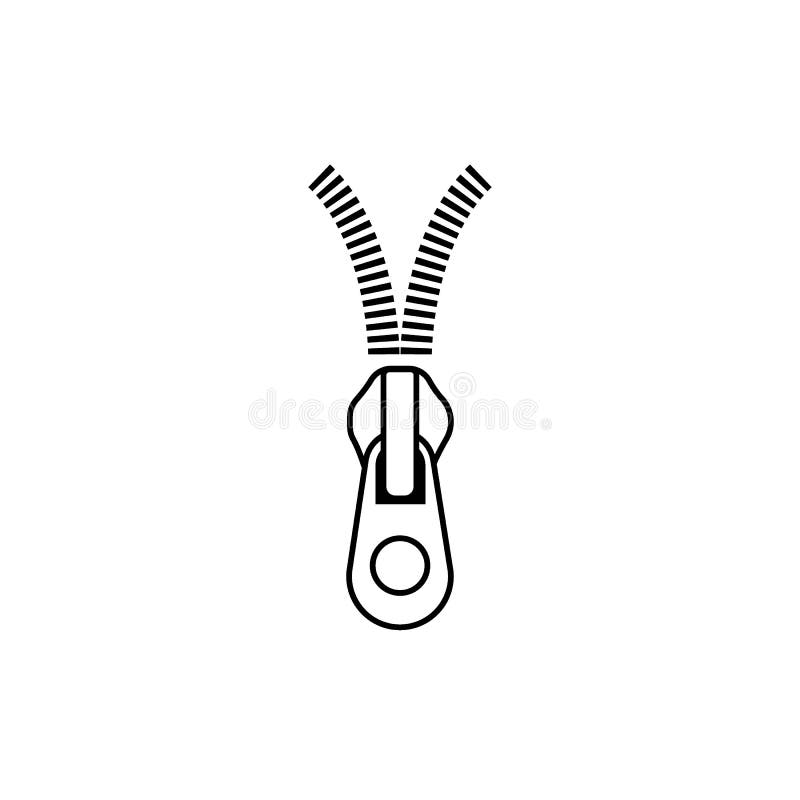 Zipper Icon Logo Vector Design Template Stock Illustration ...