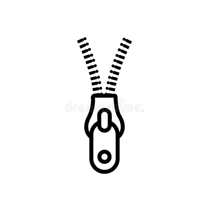 Zipper Icon Logo Vector Design Template Stock Illustration ...