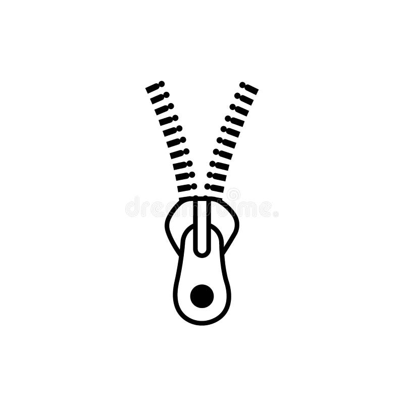 Zipper Icon Logo Vector Design Template Stock Vector - Illustration of ...