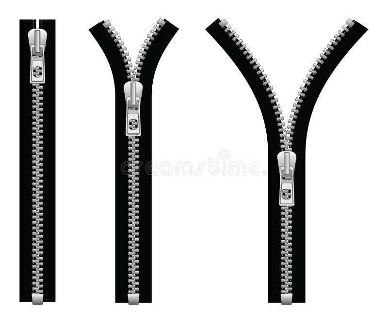 Zipper stock vector. Illustration of connect, closed, zipper - 1658366