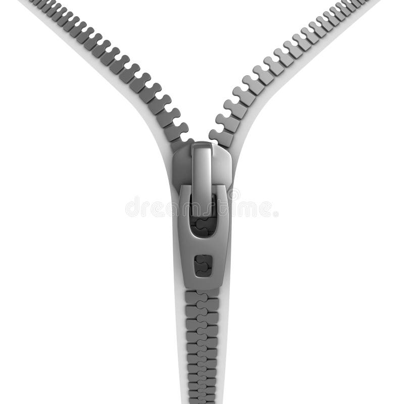 Zipper Front View ilustração stock. Ilustração de vazio - 56617958
