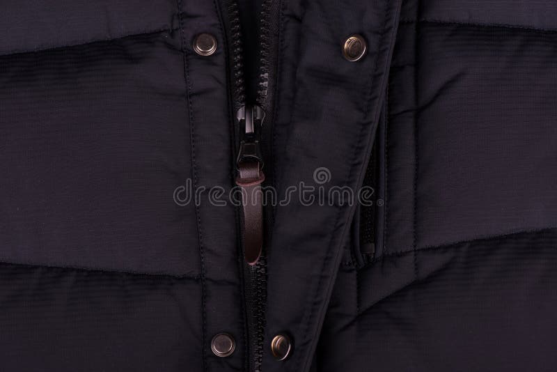 Zipper on the Jacket. Buttons on the Jacket Editorial Photography ...