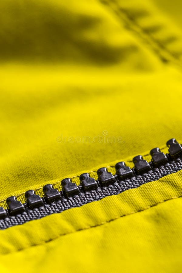 Zipper on the jacket stock image. Image of abstract, jacket - 71894809