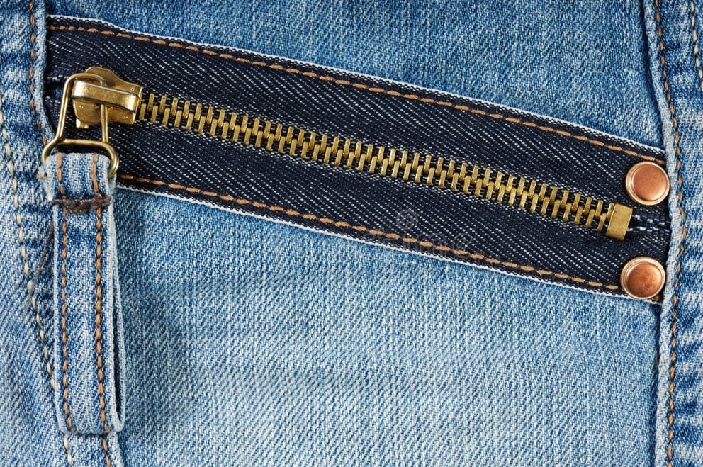 Zipper on Jeans stock photo. Image of clothing, jeanswear - 17204334