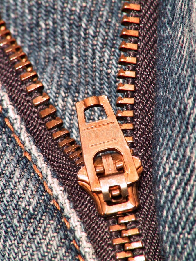 Zipper (jeans / close-up) stock image. Image of close, pant - 132507