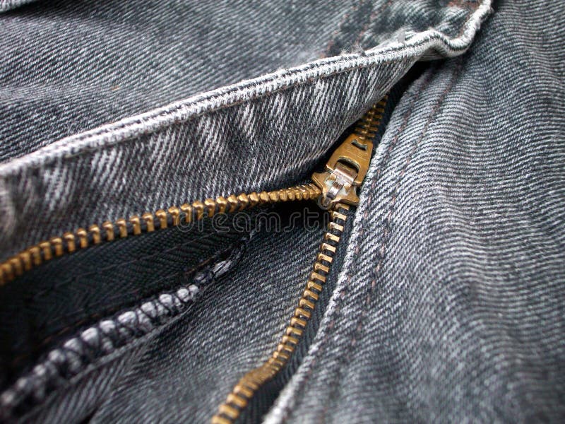 Zipper (jeans / close-up) stock image. Image of close, pant - 132507