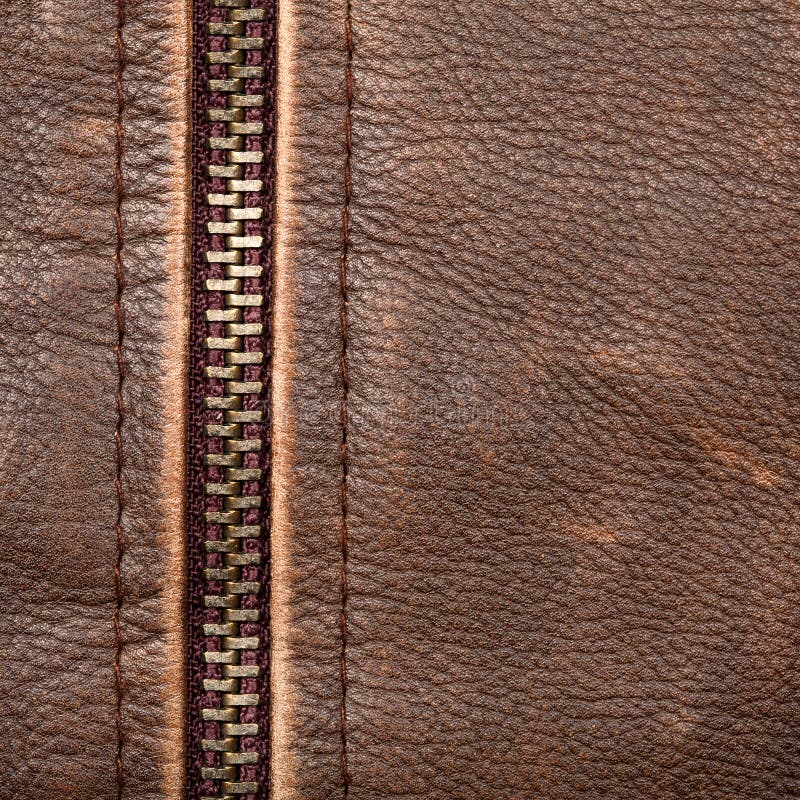 Zipper and leather stock image. Image of closeup, dark - 22936107