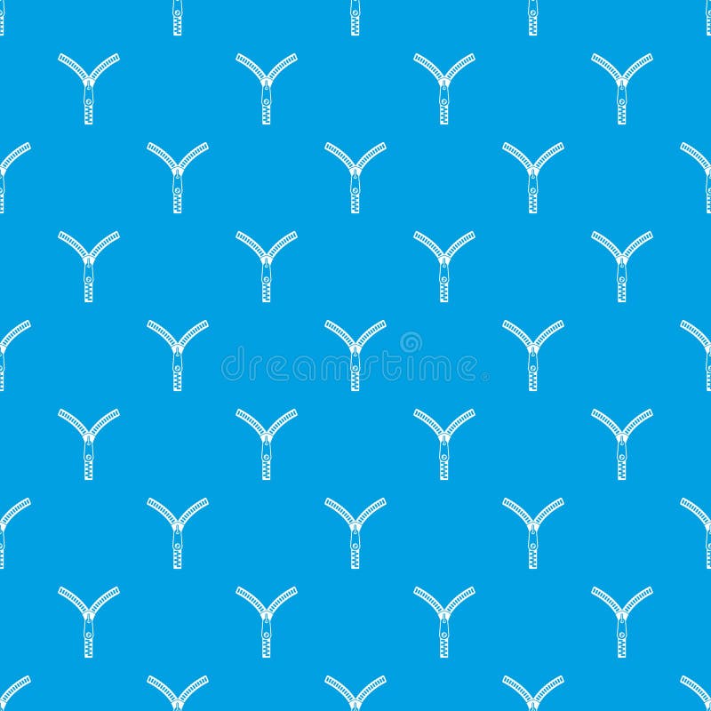 Zipper with Lock Pattern Seamless Blue Stock Vector - Illustration of ...
