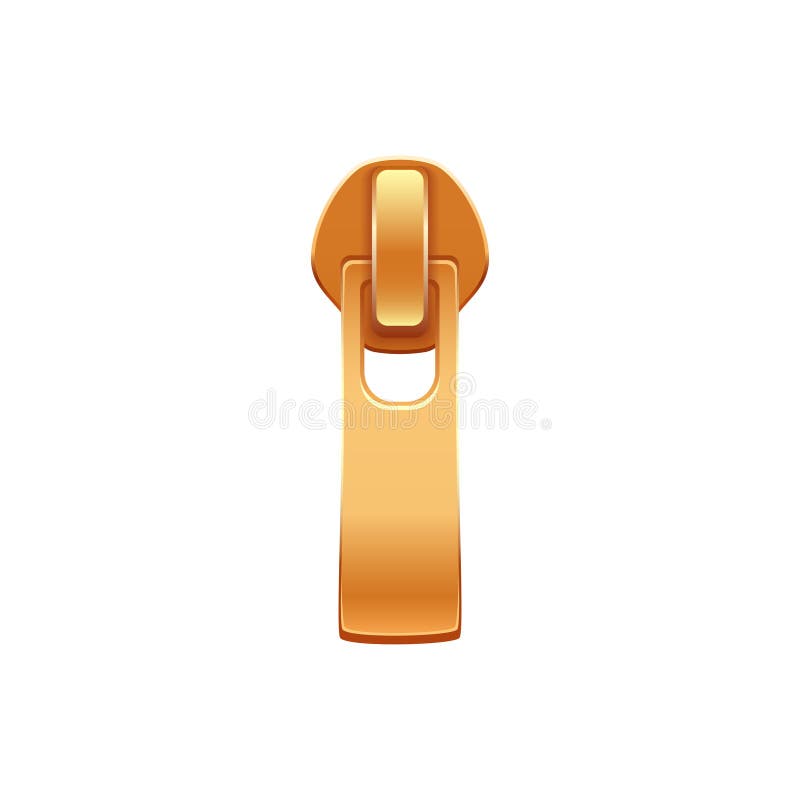 Zipper with Slider stock vector. Illustration of fashion - 287304435