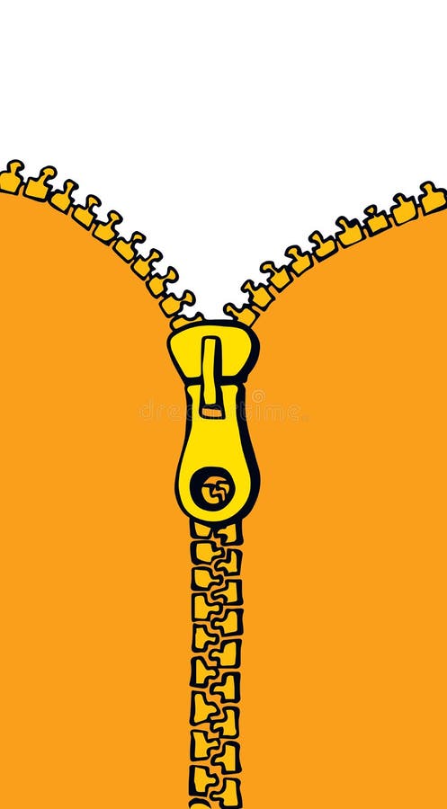 Zipper. Vector drawing stock vector. Illustration of border - 111347568