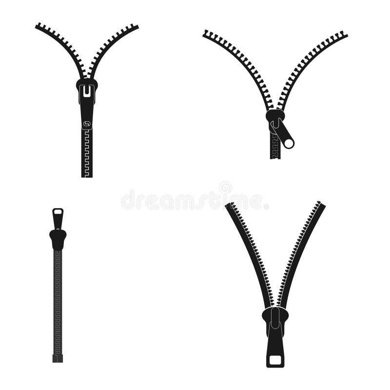 Zipper vector icon stock illustration. Illustration of clothing - 271727906