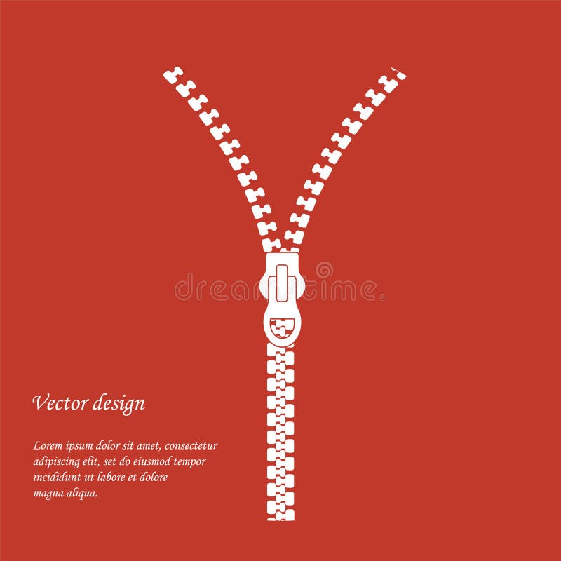 Zipper Vector Icon. Zippered Lock and Unlock. Vector Design. Vector ...