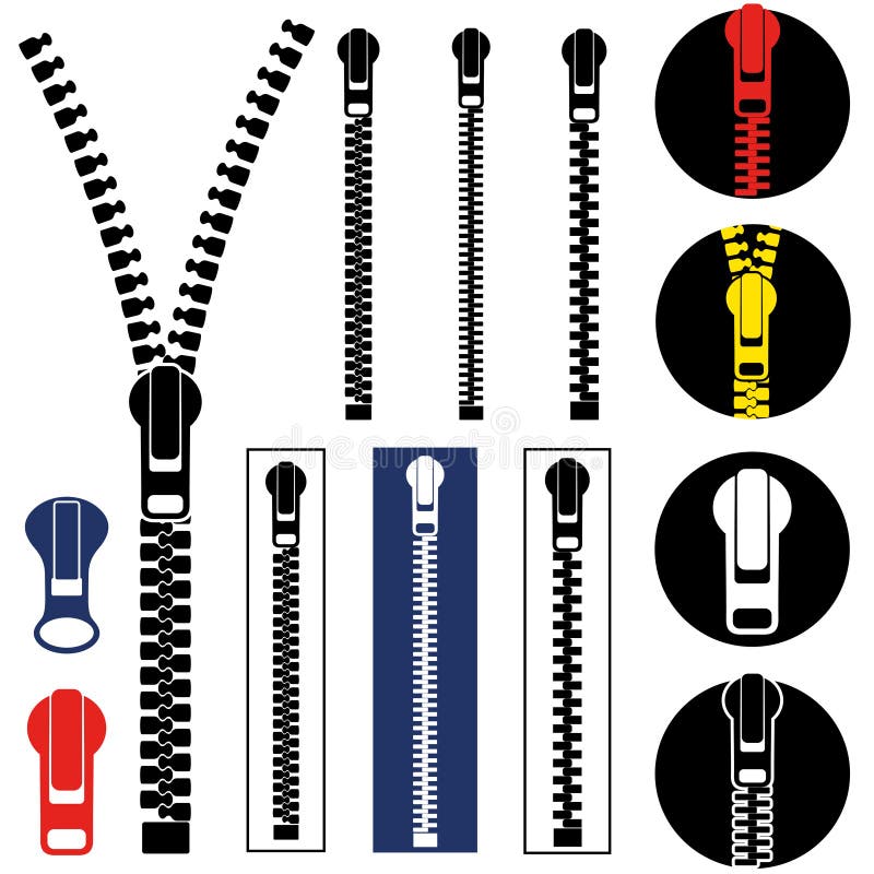 Zipper stock vector. Illustration of design, mesh, pulling - 48654647