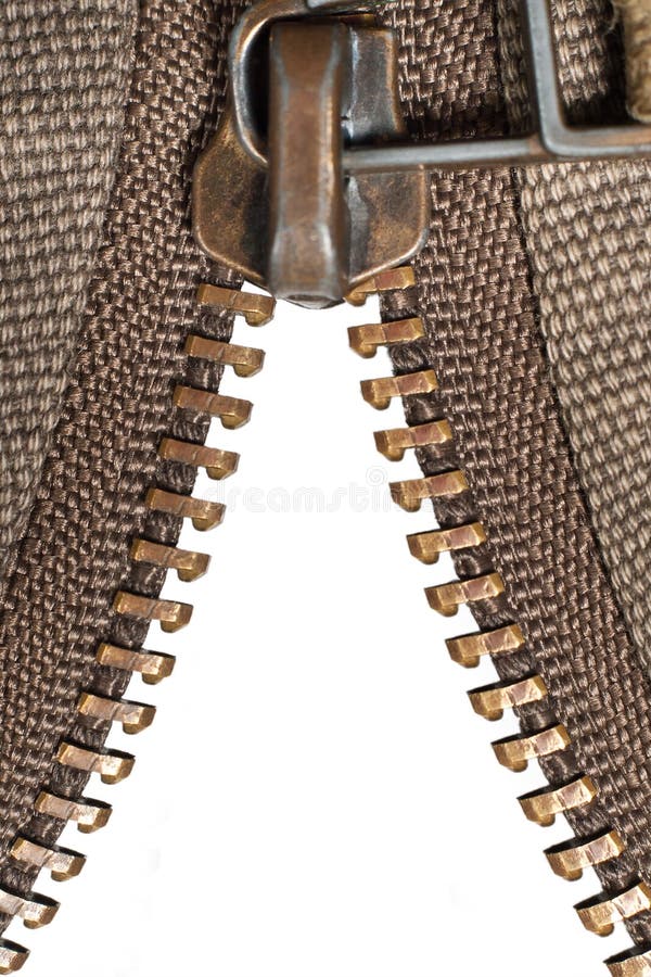 Zipper on white background stock image. Image of separation - 24586281