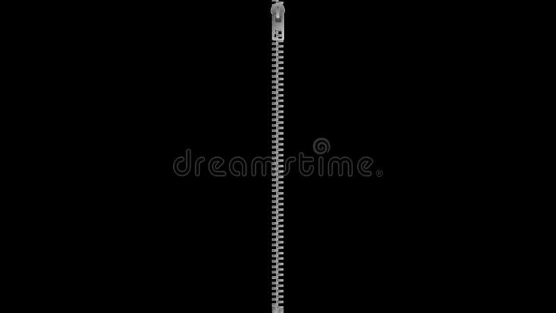Zipper Zip Fastener Opening Animation. Stock Video - Video of close ...
