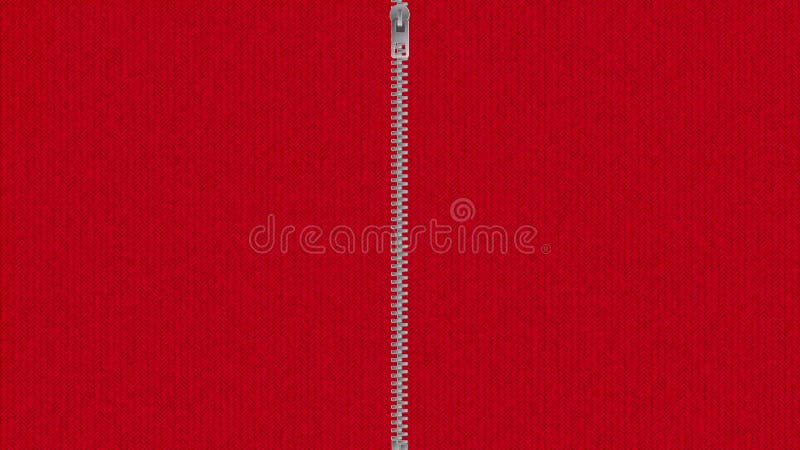 Zipper Zip Fastener Opening Animation. Stock Video - Video of cloth ...