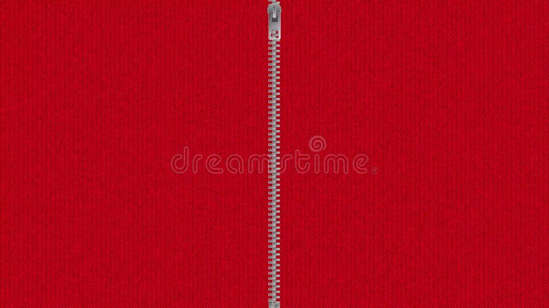 Zipper Zip Fastener Opening Animation. Stock Video - Video of open ...